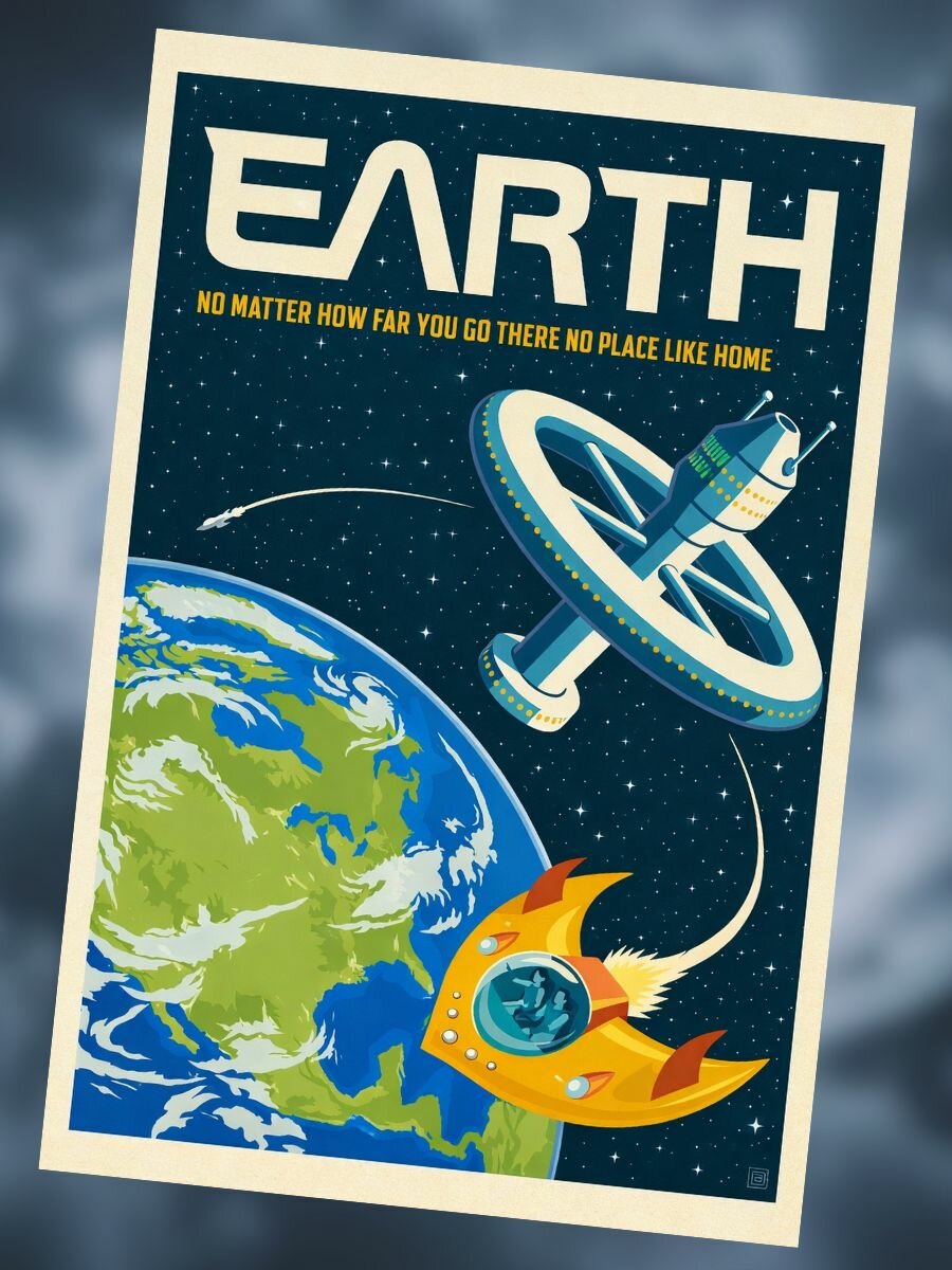 Постер "Земля - Наш Дом", 29.7х42см, А3, глянцевый