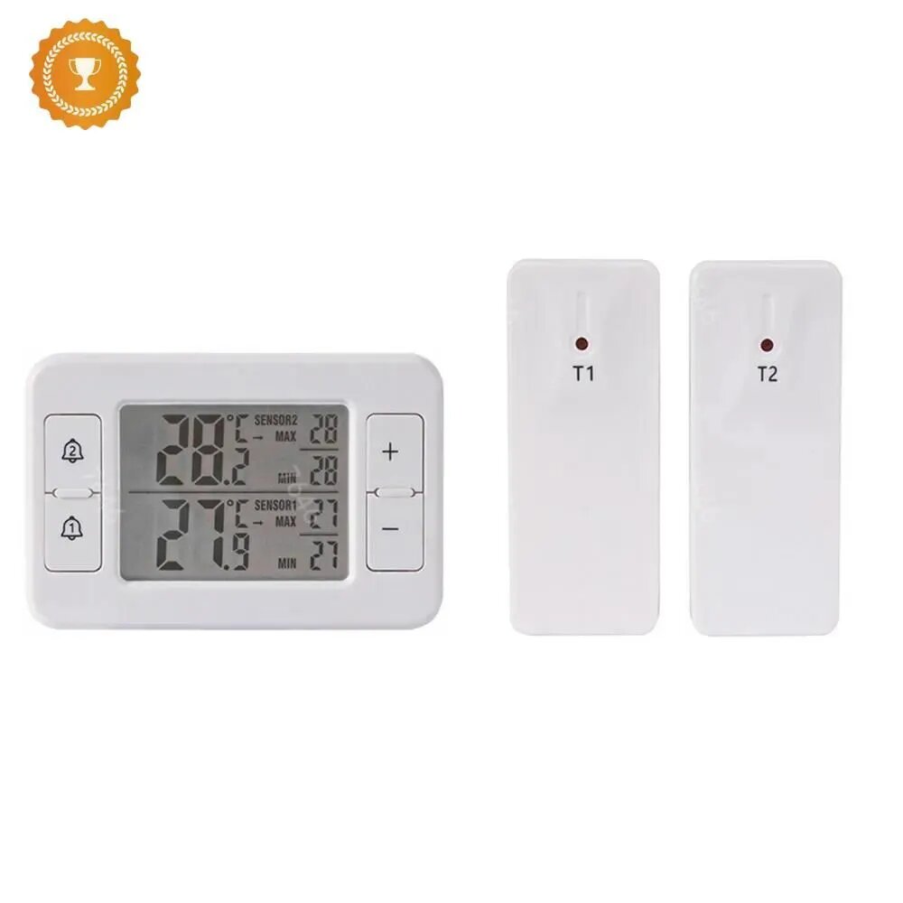 GM Беспроводной термометр с ЖК-дисплеем, цифровой сигнализатор, холодильник с морозильной камерой, электронный датчик температуры для использов