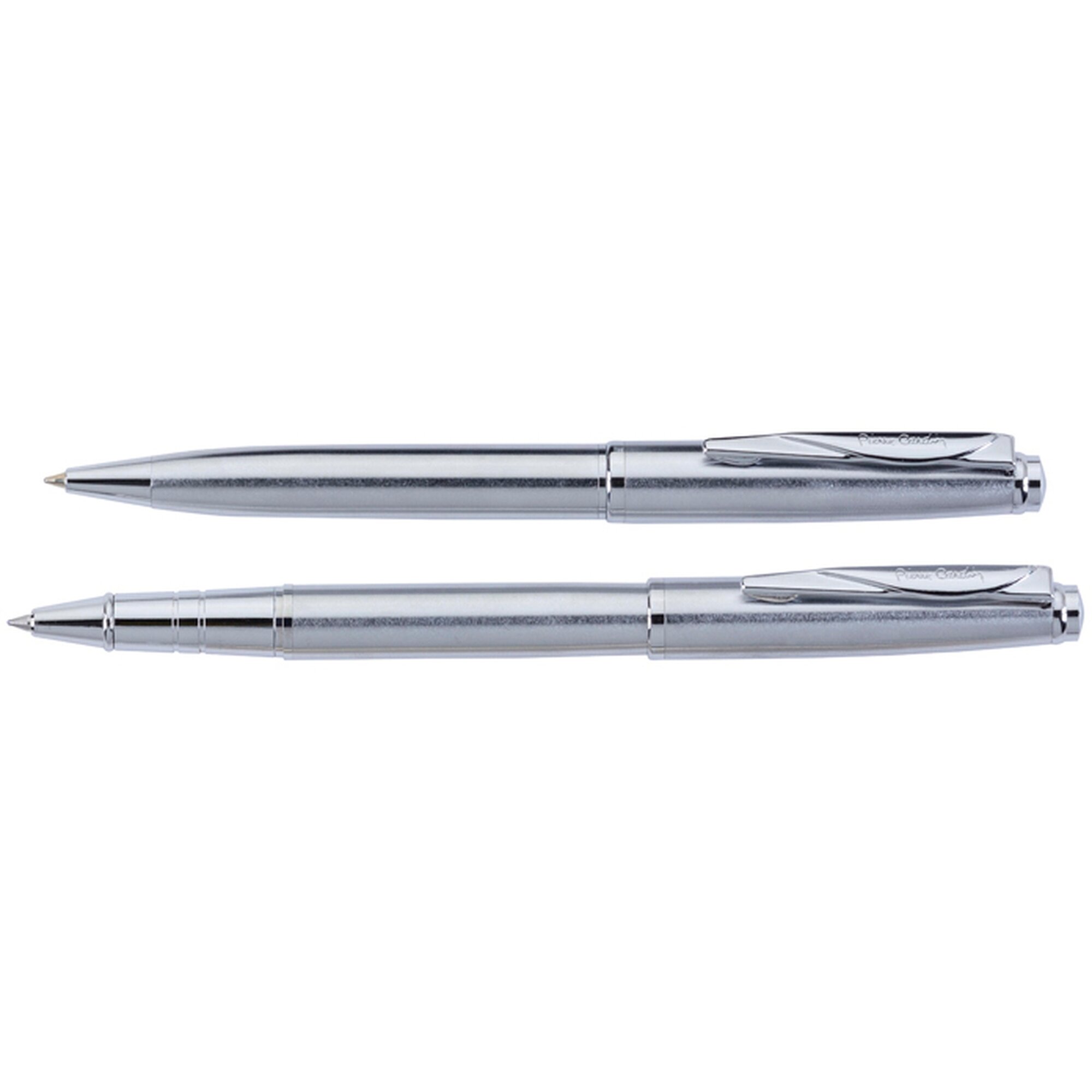 Набор Pierre Cardin PEN&PEN: ручка шариковая + роллер. Цвет - серебристый. Упаковка Е, PC0917BP/RP