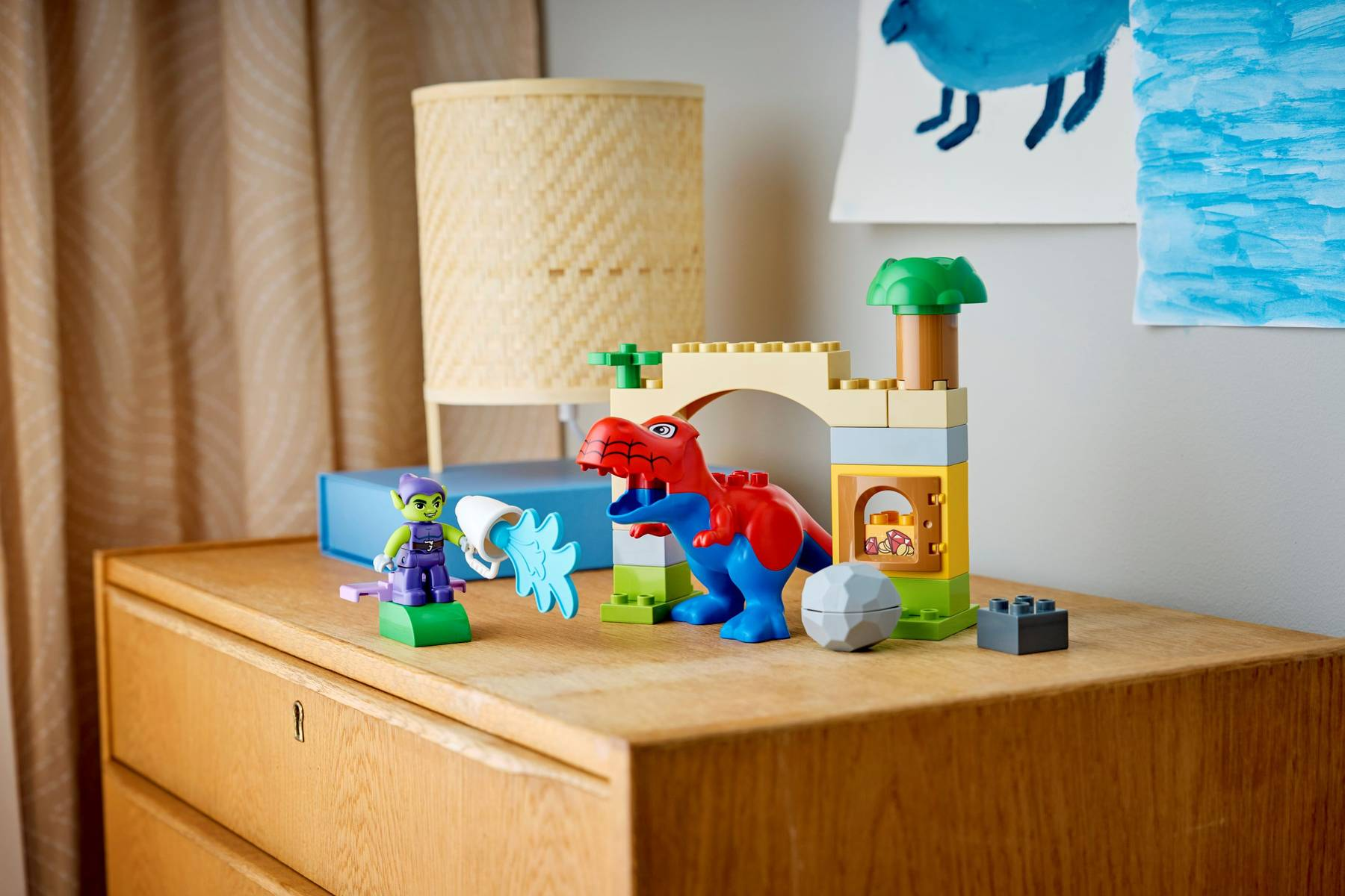 Конструктор LEGO DUPLO 10463 Динозавр Спайди-Рекс против Зелёного Гоблина, 25 дет. — фото 1