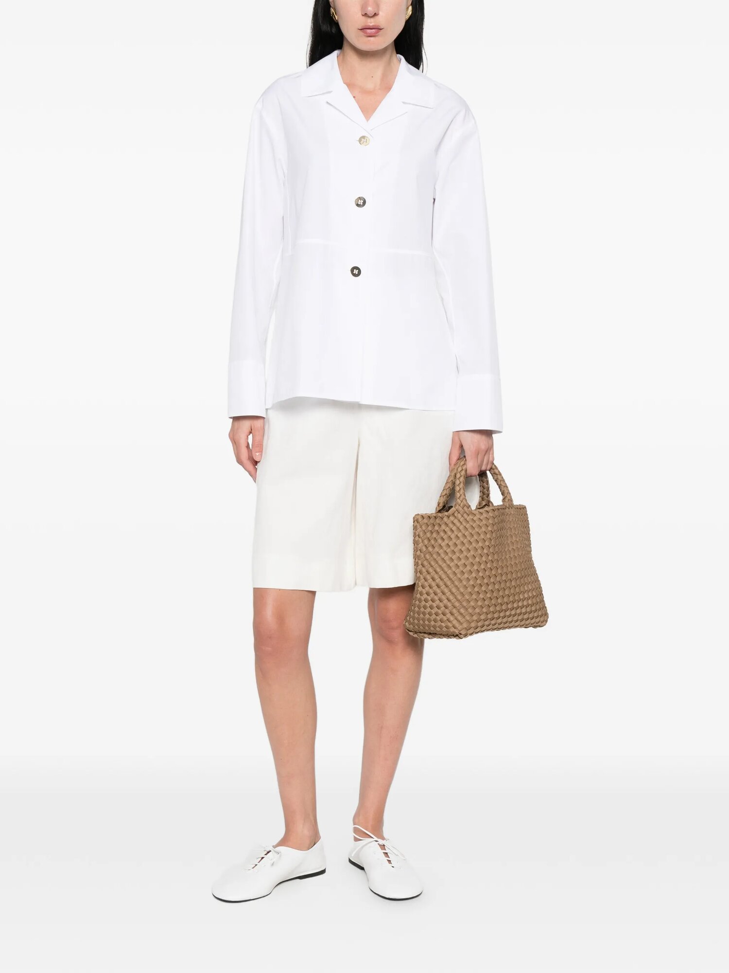 Рубашка Max Mara Button shirt, размер 42, white — фото 1