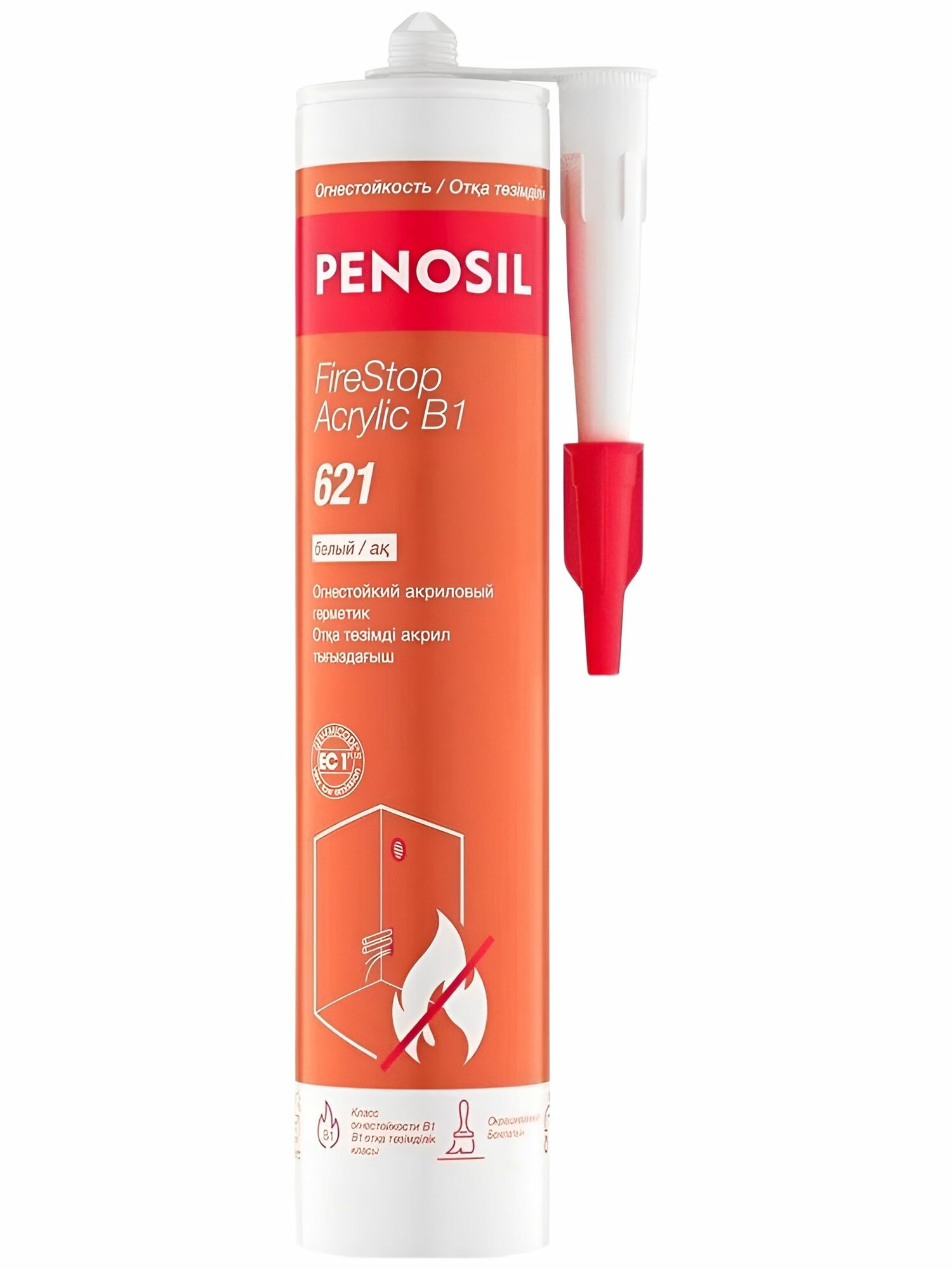 Огнестойкий акриловый герметик PENOSIL FireStop Acrylic B1 621, 280 мл