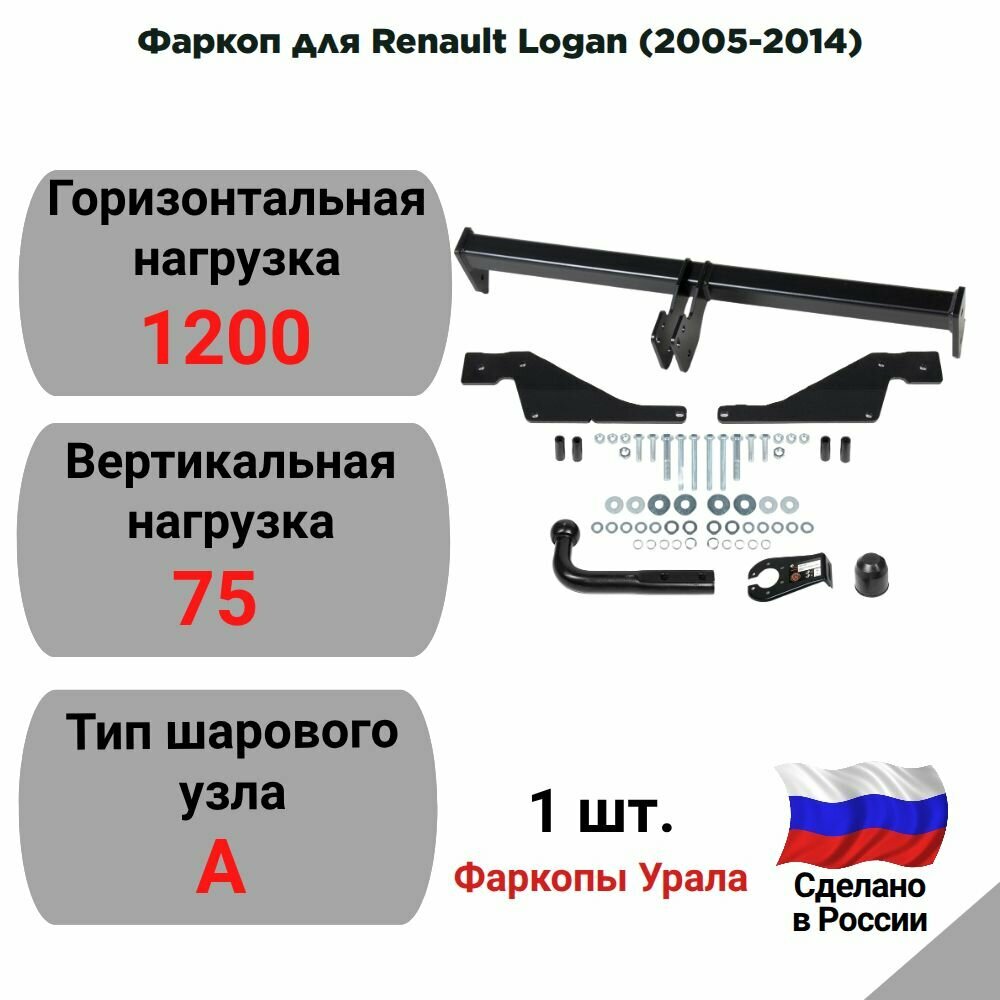 Фаркоп для Renault Logan (2005-2014) "Фаркопы Урала" U47041