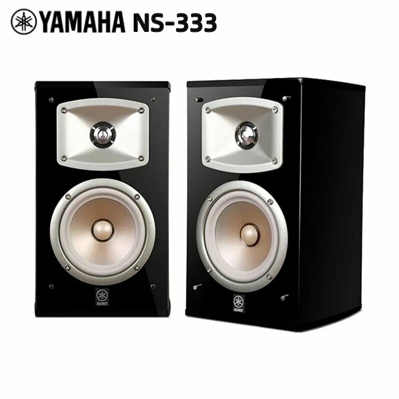 2.0 HIFI динамик YAMAHA NS-333, волноводный твитер, 2-полосный, мощность 60 Вт, рояльная краска, черный цвет