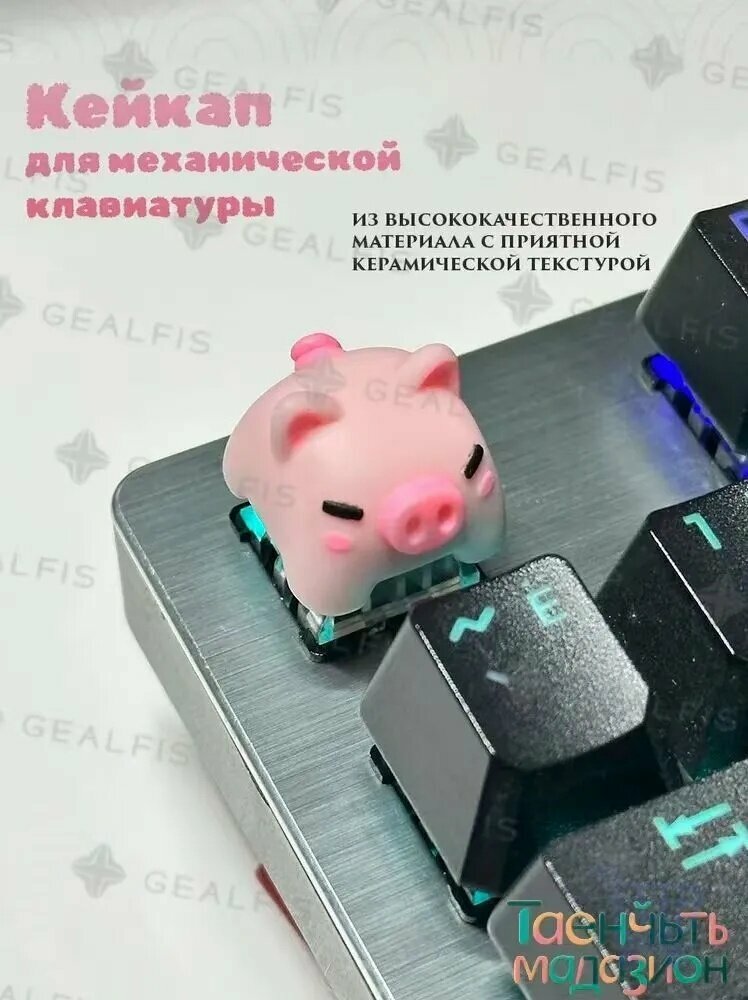 Кейкап для механической клавиатуры, кастомный, свинка, покрашенная