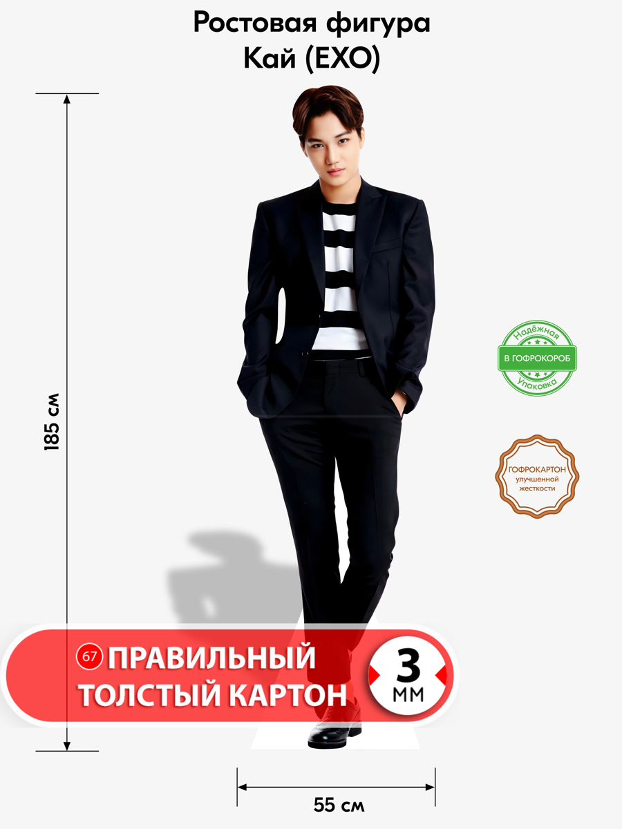 Аксессуар для фотосессий, самое это, Кай (EXO) 2 ростовая фигура