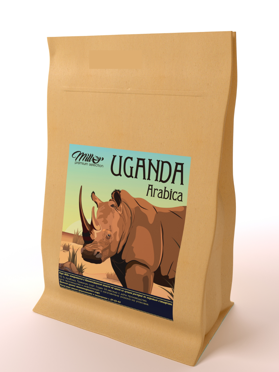 Кофе в зернах Millor Uganda Arabica 250 гр 100% арабика средней обжарки