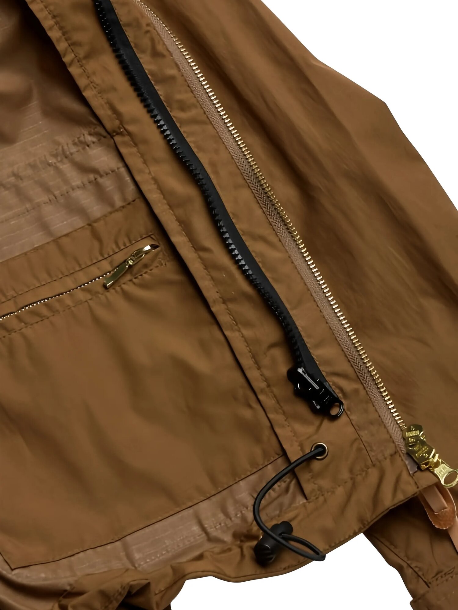 Куртка Manifattura Ceccarelli Hooded pocket jacket, размер 52, коричневый — фото 1