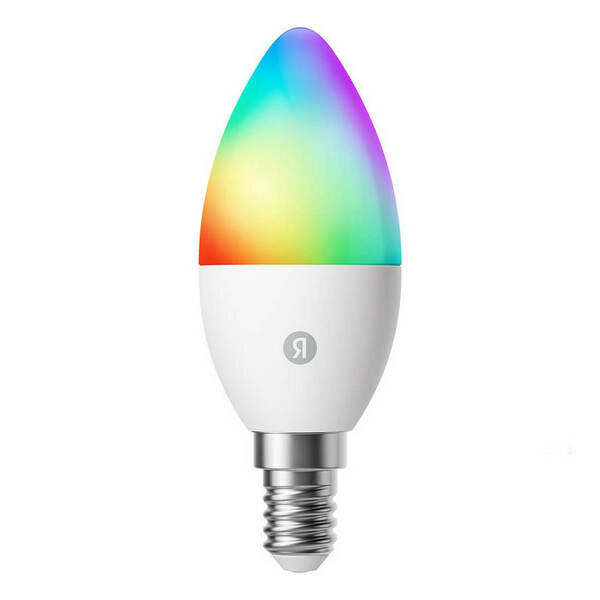 Умная лампочка Яндекс YNDX-00557 (Е14, RGB, 520 Лм, Matter over Wi-Fi)