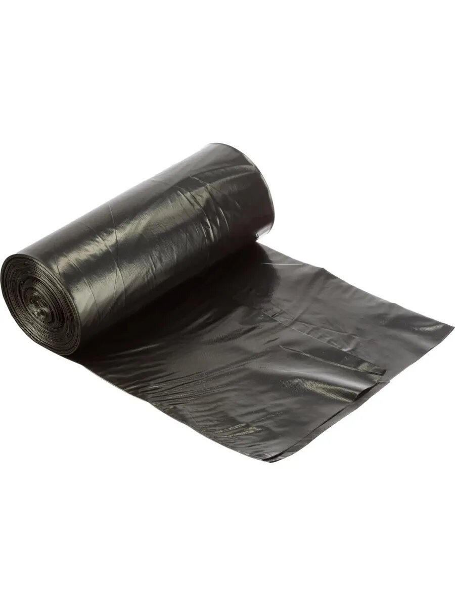 Профессиональные черные мешки для мусора 200л