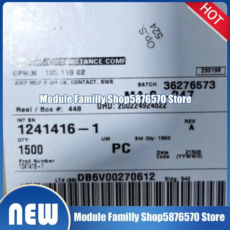 1241416-1 AMP MCP 3-1447221-4, Batch 36276573