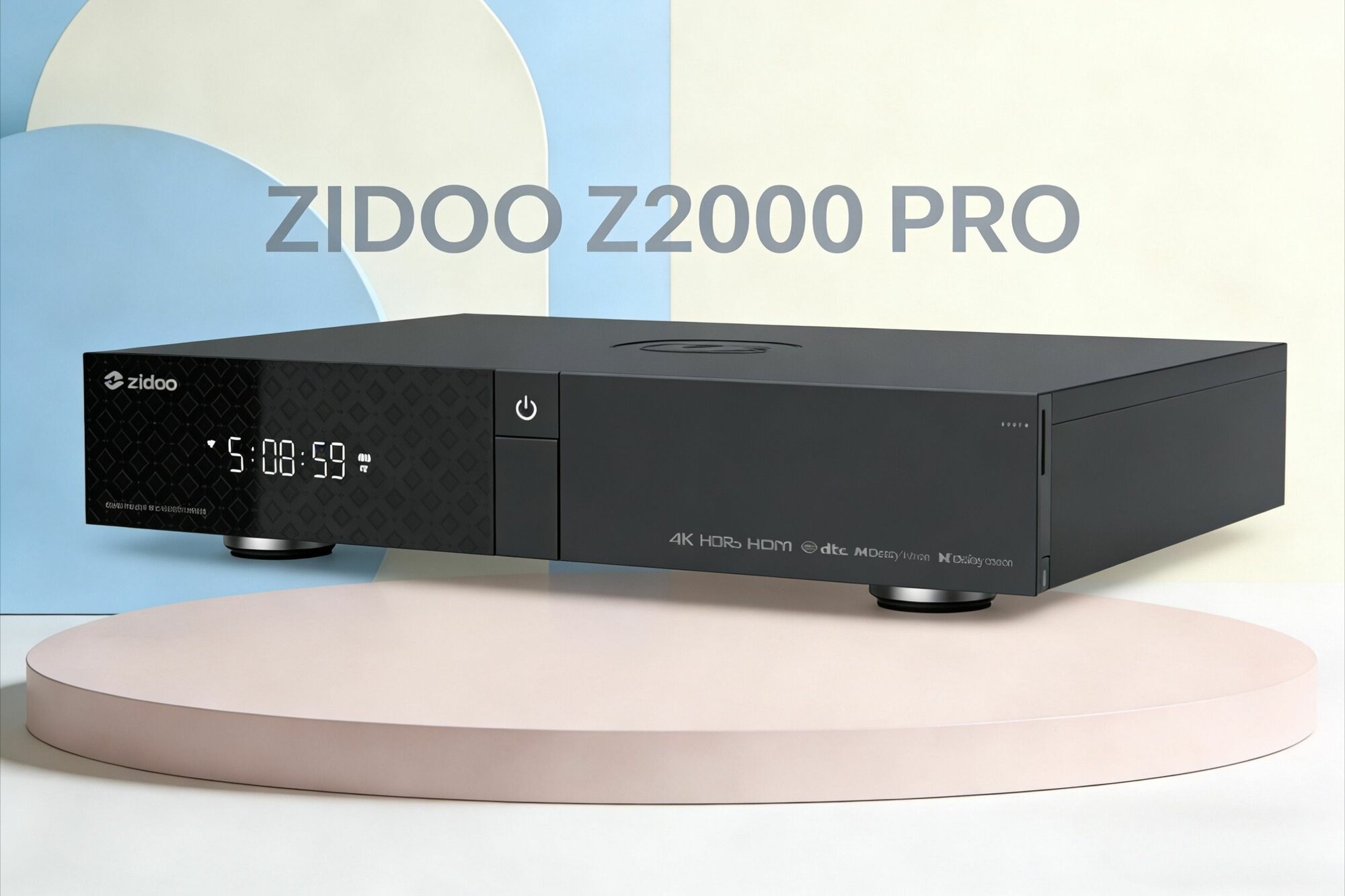 ZIDOO Z2000 PRO 4K HDR медиаплеер, Android TV Box с ОС Android 11, процессором RTD1619BPD, 4 ГБ + 32 ГБ, поддержка Dolby Vision, HDR10+, VS10 Engine, HDD до 16