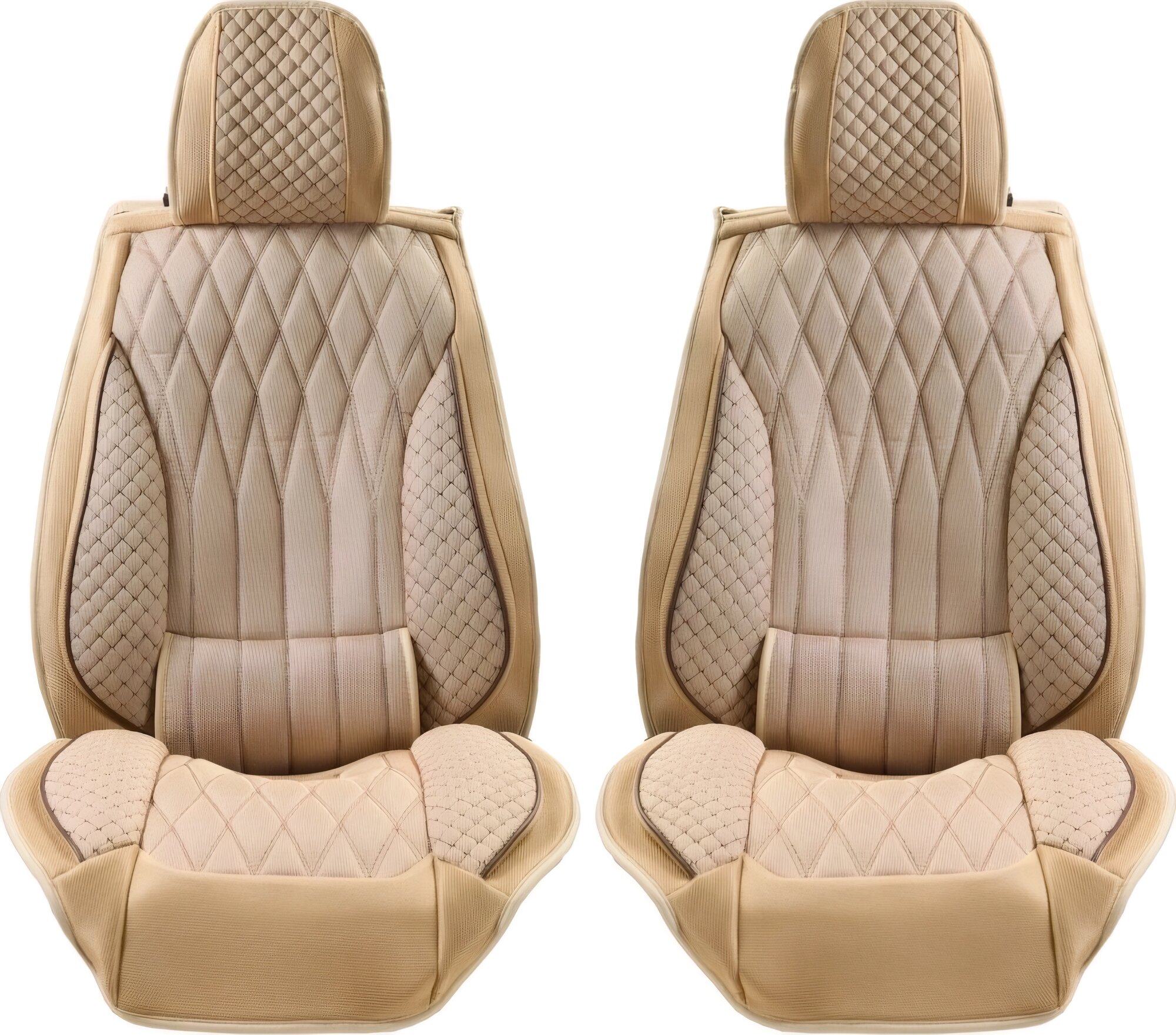 Каркасные накидки для сидений автомобиля из велюра Comfort& Plus SeinTex Comfort Plus бежевый