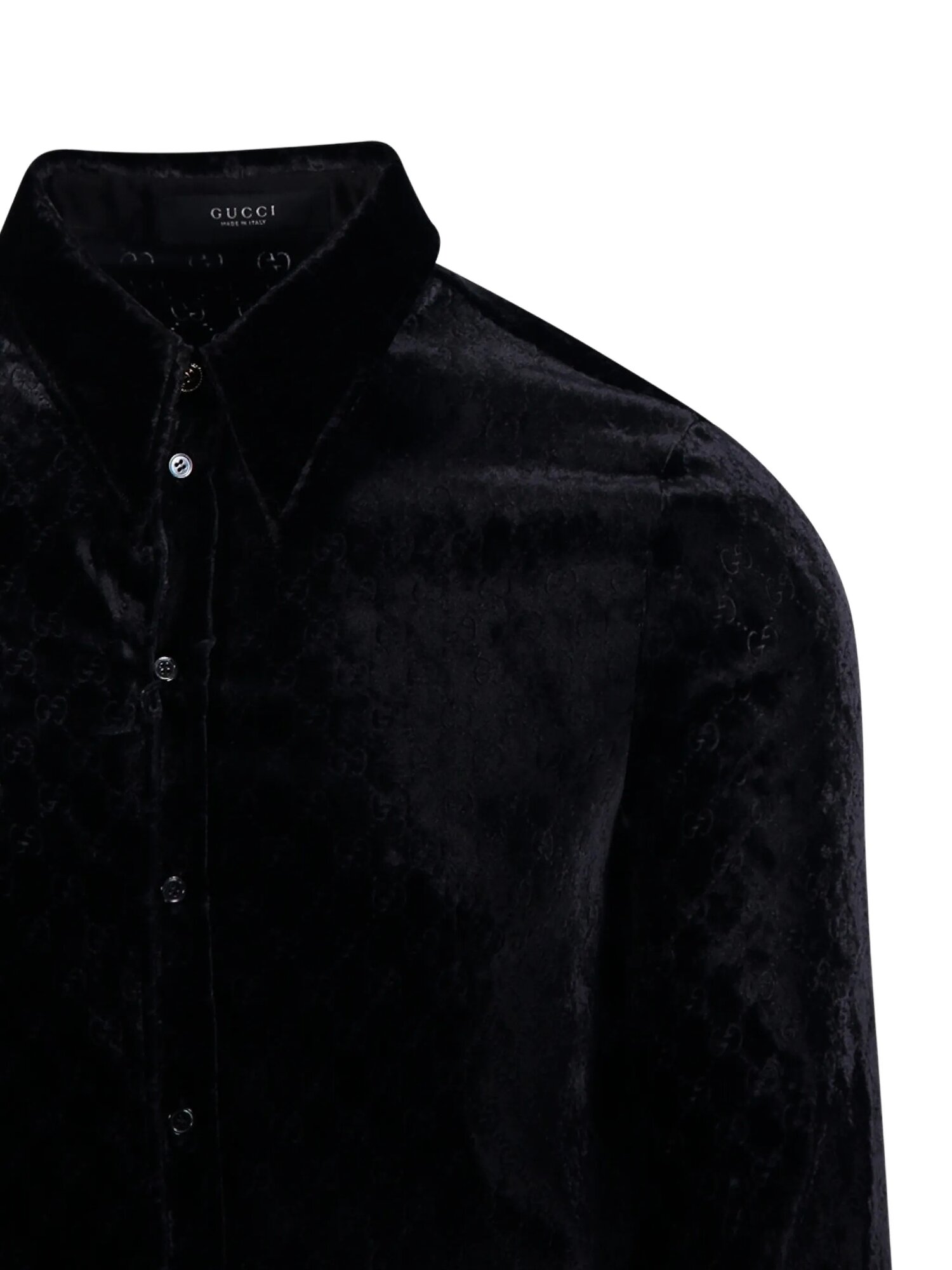 Рубашка GUCCI, размер 50, black / black — фото 1