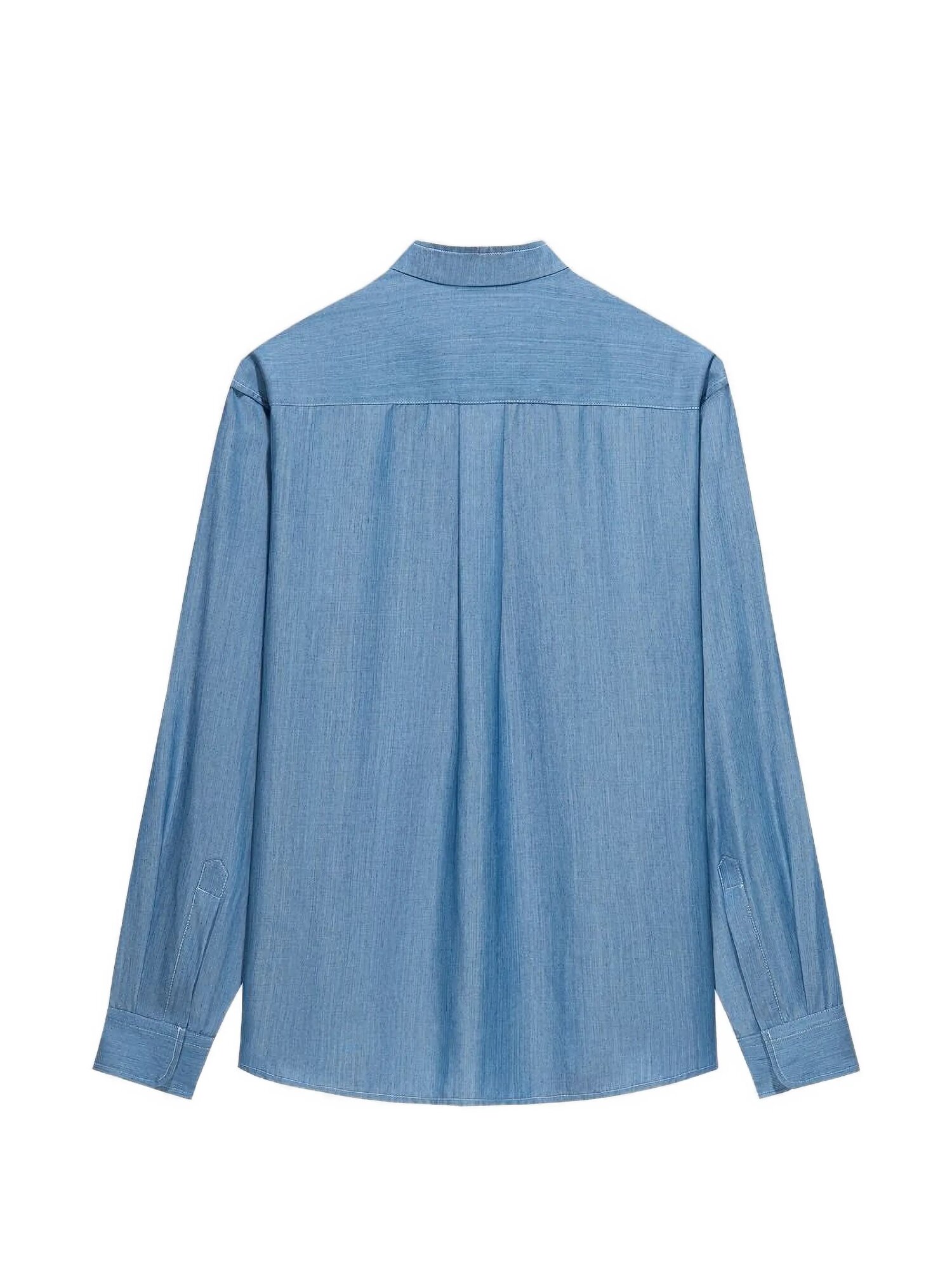 Рубашка Shanghai Tang Mandarin-collar shirt, размер 46, blue — фото 1