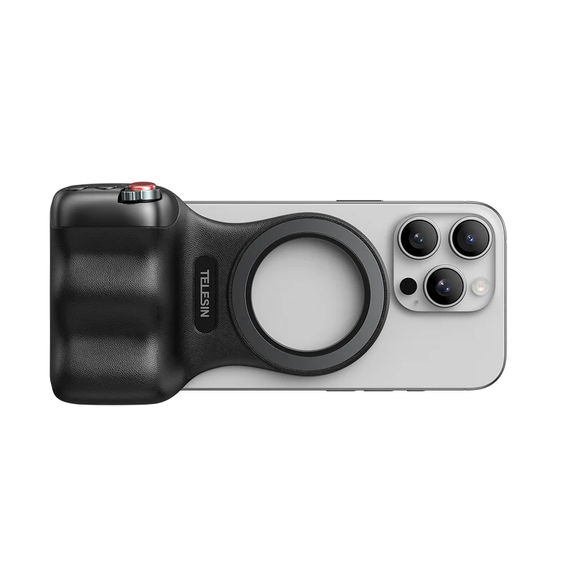 Магнитный держатель грип для съемки на iPhone и Android, черный