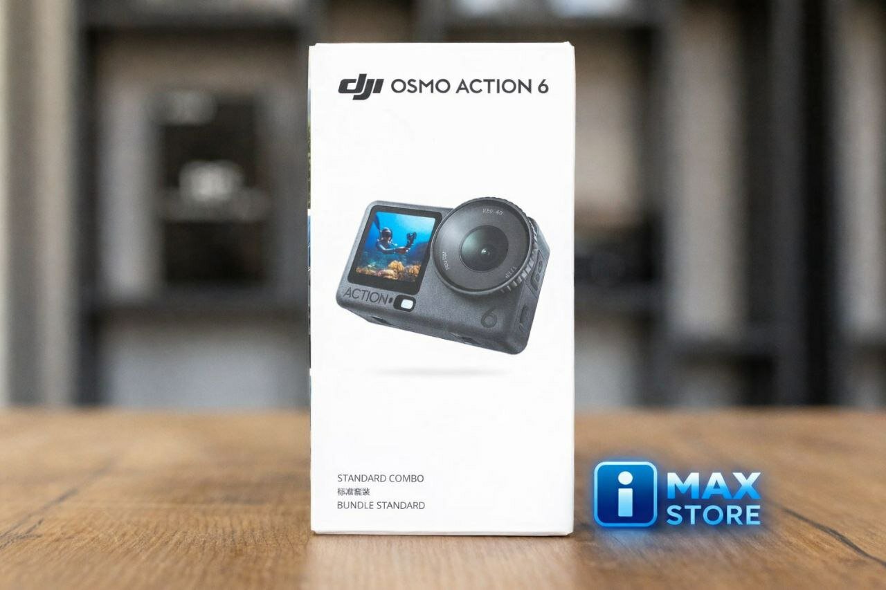 Экшн-камера DJI Osmo Action 6, 4K, 38 МП, 1950 мАч, Wi-Fi, Bluetooth