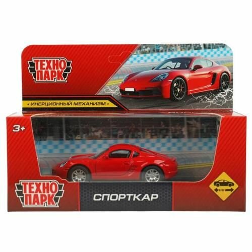 Машинка Huada Toys модель инерционная Спорткар 10 см, металл, в коробке, 2005C109-R