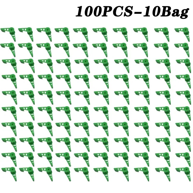 Пластиковый регулируемый держатель для растений Green-100PCS