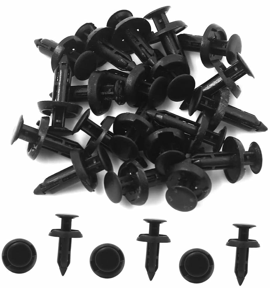 Пластиковый крепеж с отверстием диаметром 6 мм, зажимы для дверной панели под брызговиком двигателя, заклепки, зажимы, з