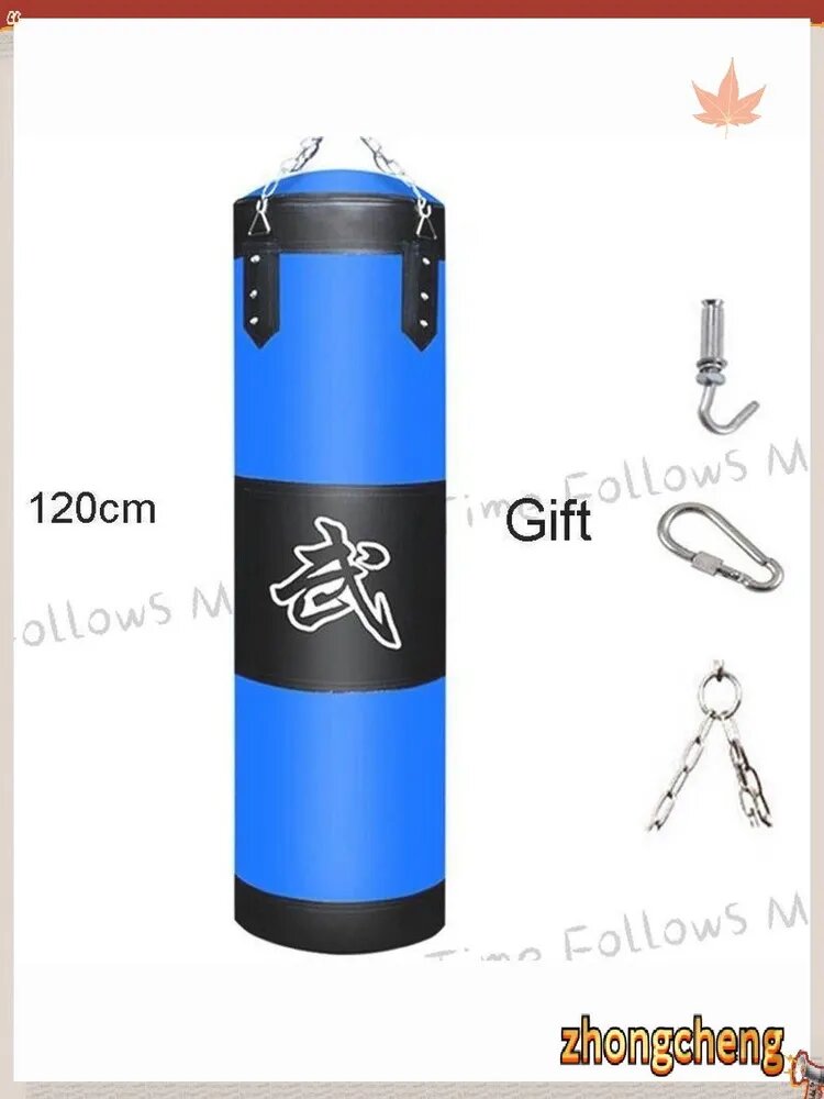 Боксерская груша 120 см синего цвета для бокса и единоборств, мешок для тренировок