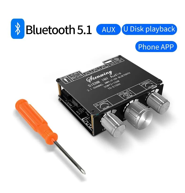 50Wx2+100W YS-E100H 2.1 Hi-Lo сабвуфер TPA3116 Портативный удобный канал Bluetooth аудио модуль плат