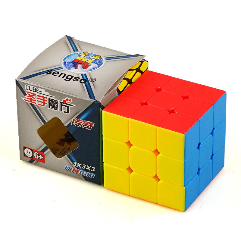St. Hand Legend S 3x3 Цветной Скоростной Кубик для Соревнований и Образовательной Игры для Детей