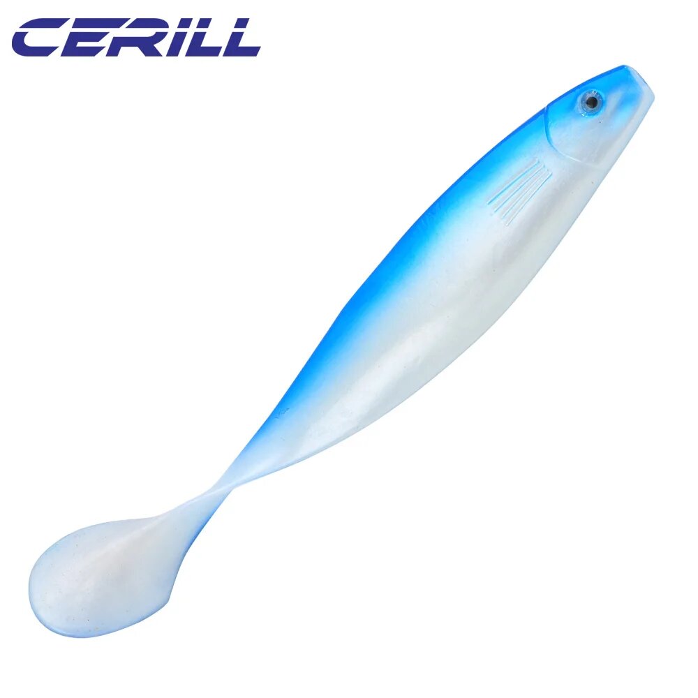 Cerill силиконовый джиг-воблер, Синий, Color 3, 23,5 см