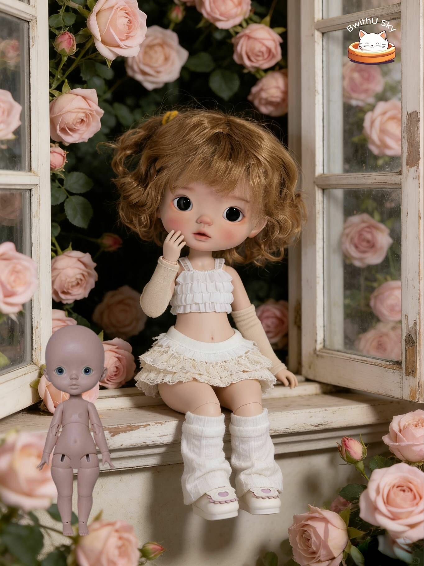 BwithUSky Ricey 1/6 BJD : обнаженная кукла с нормальной кожей, без макияжа, без аксессуаров