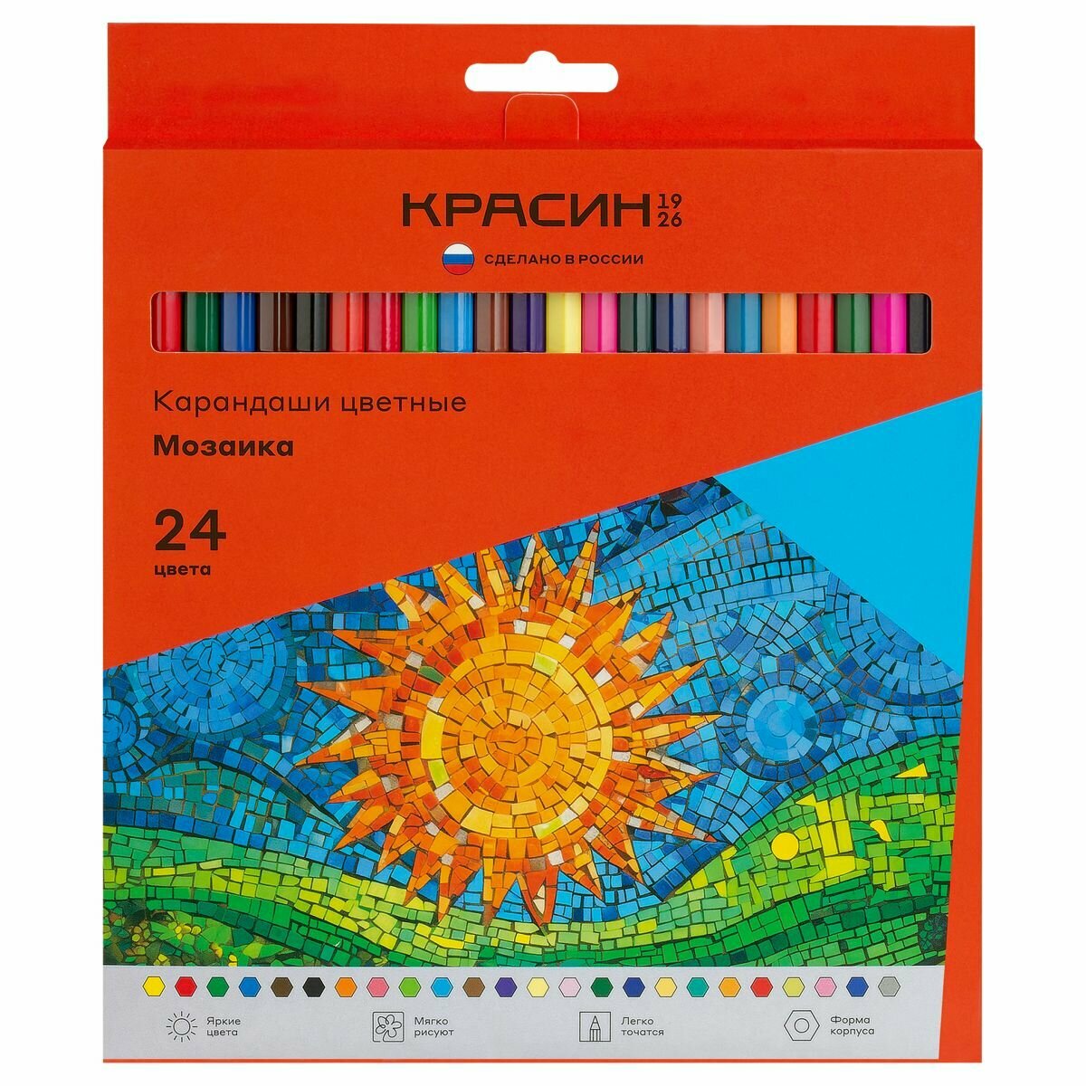 Карандаши 24цв. Красин "Мозаика" (КР-240300)