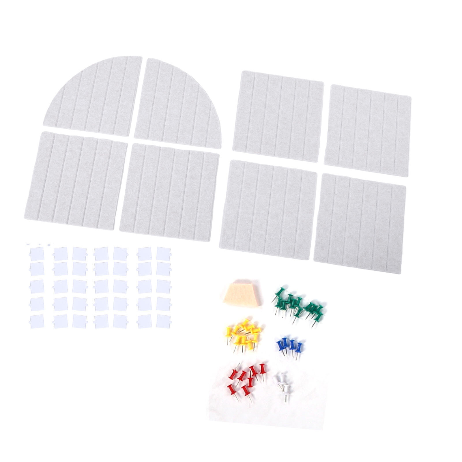 Стильная легкая настенная доска объявлений из фетра с кнопками и клейкими подушечками для фотографий, картин и заметок. Светло-бежевый цвет, 60x120 см / 23,6x47,2 дюйма.