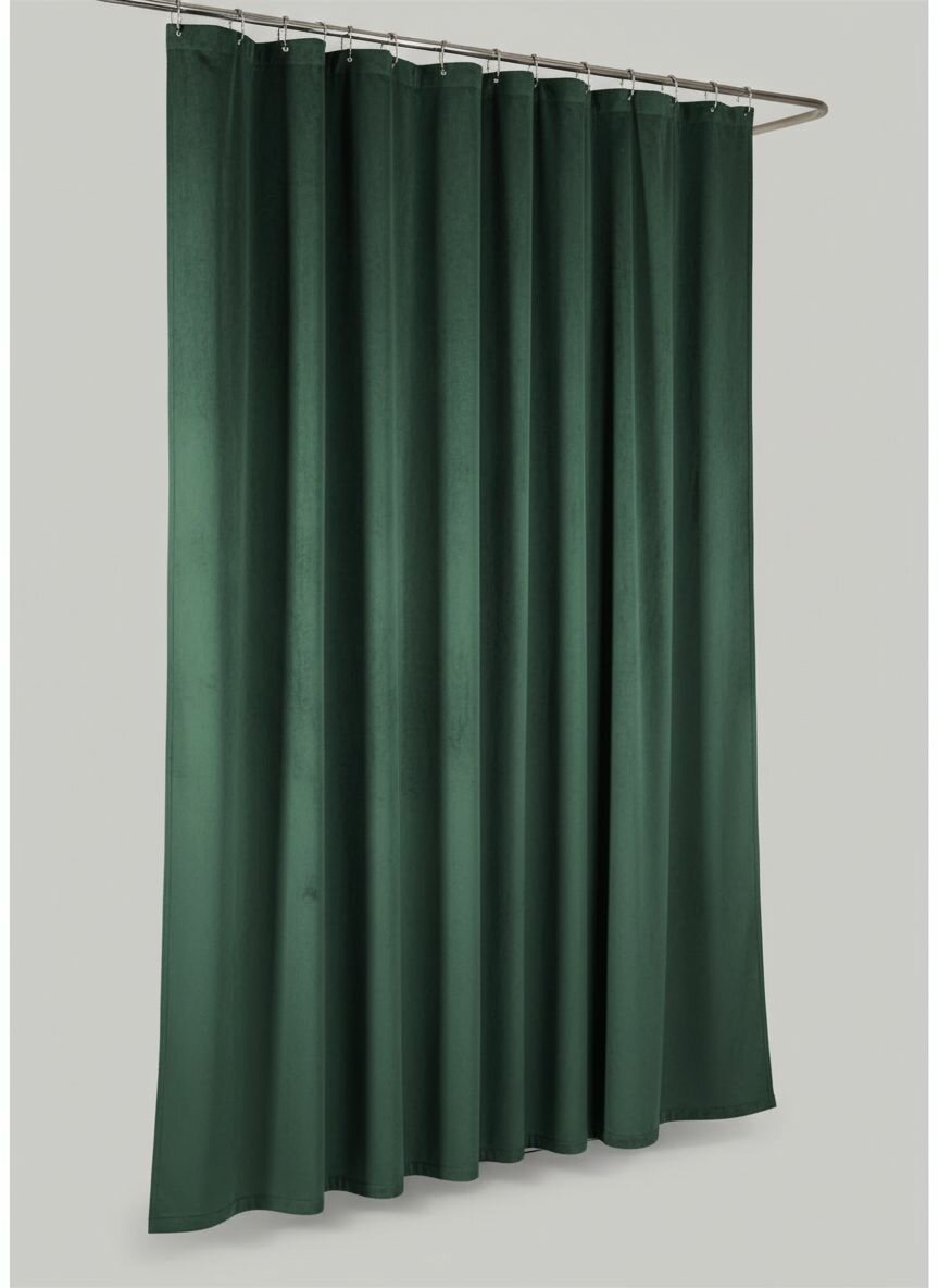 Штора Velvet для ванной комнаты тканевая 180х200 см.