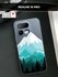 Чехол на Realme 16 Pro / Реалме 16 Про с принтом Синяя снежная гора, прозрачный