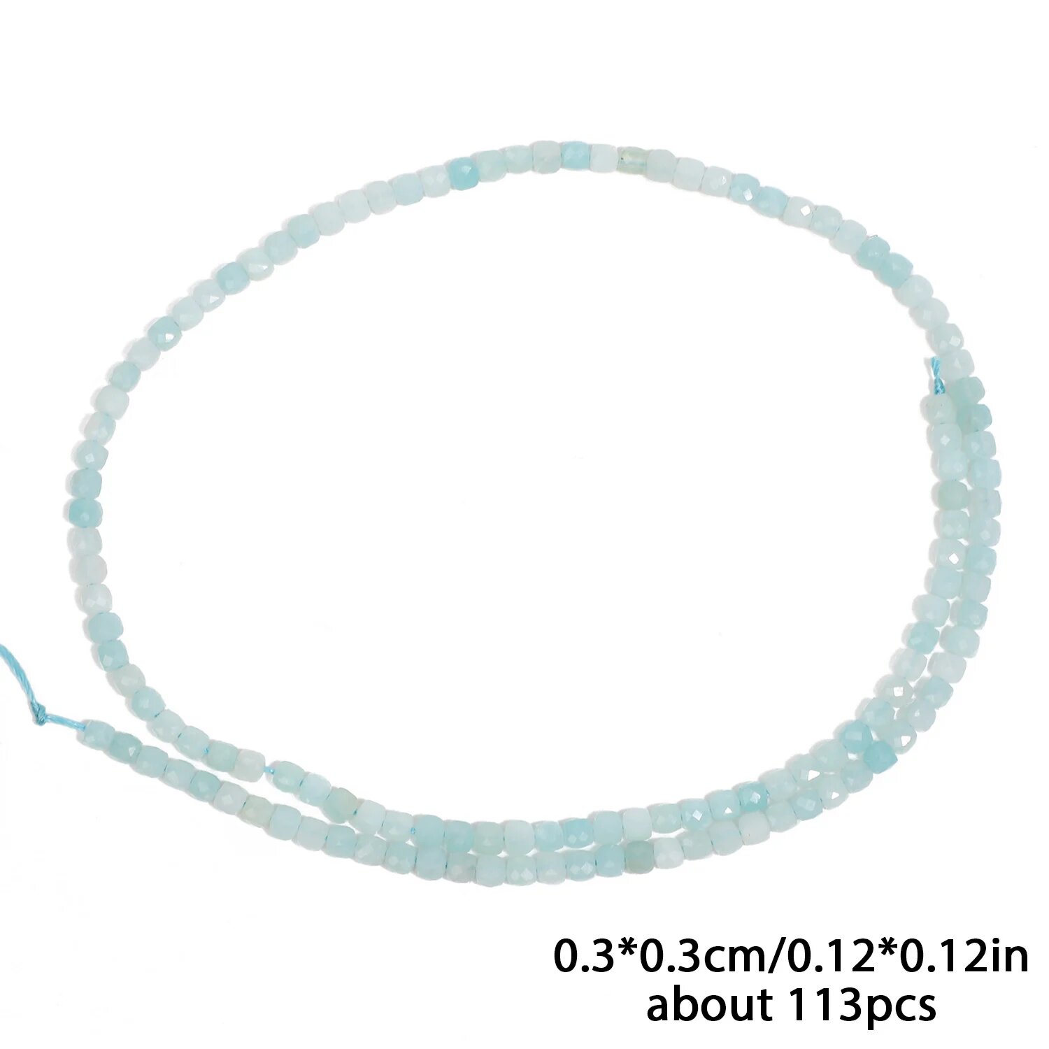 Квадратные бусины из камня Апатит, Оникс, Лунный камень, Аметист xilitata 3 мм Голубой, Amazonite