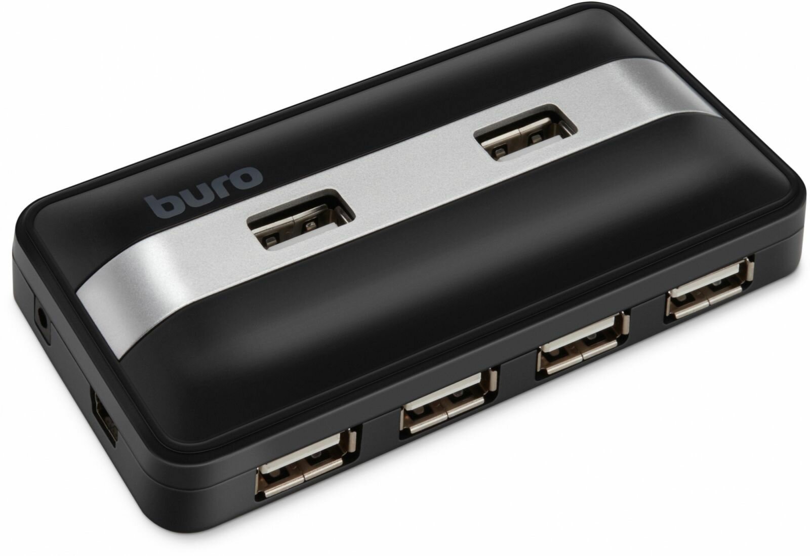Разветвитель Buro USB 2,0, 7 портов, черный, корпус пластиковый (BU-HUB7-U2.0)