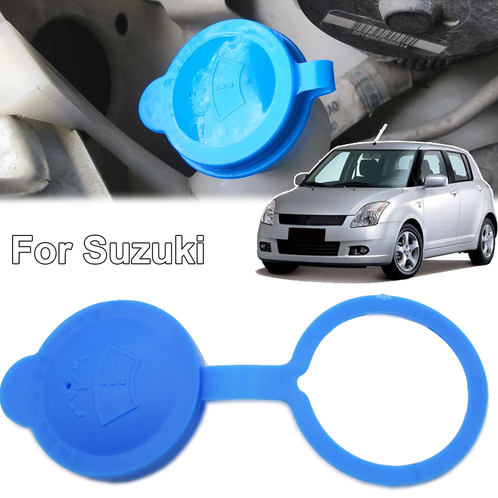 Крышка бачка омывателя 38451-77J00 для Suzuki Swift (MK1/MK2 2004–2017) и Suzuki SX4 (MK1 2006–2012)
