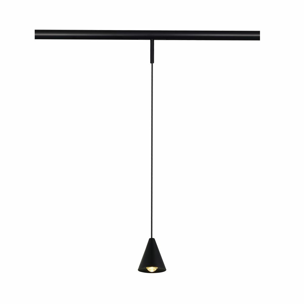 ST689.436.05 ST-Luce Магнитный трековый светильник Черный LED 1*5W 3000K Lm Ra>90 40° IP20 D80xH98 24V.