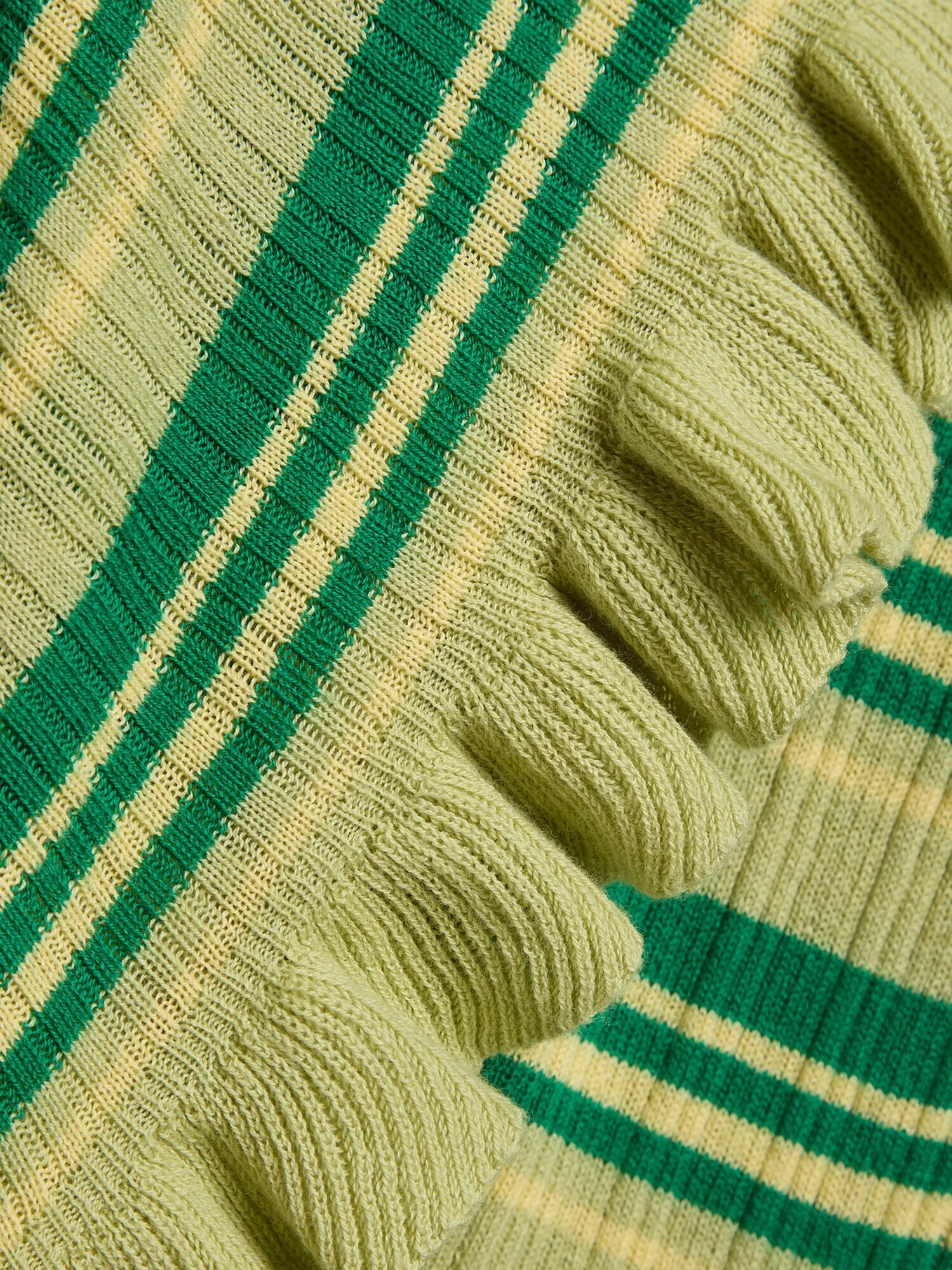 Кардиган DAMSON MADDER Striped ruffled cardigan, размер 12, green — фото 1