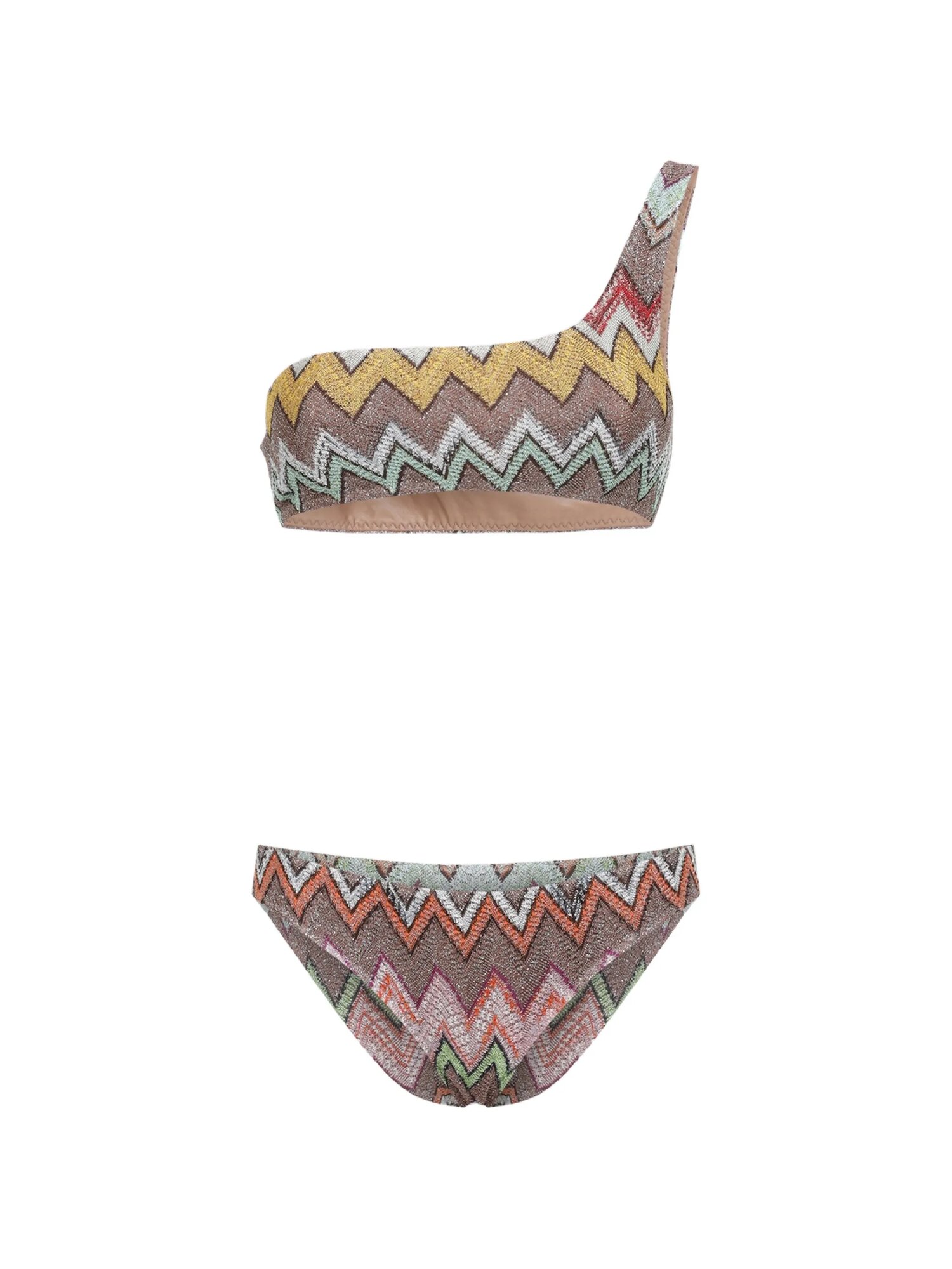 Купальник Zigzag one-shoulder bikini