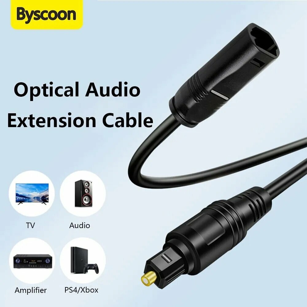 Аудиокабель ODT (Toslink)/ODT (Toslink), 3 м, черный матовый