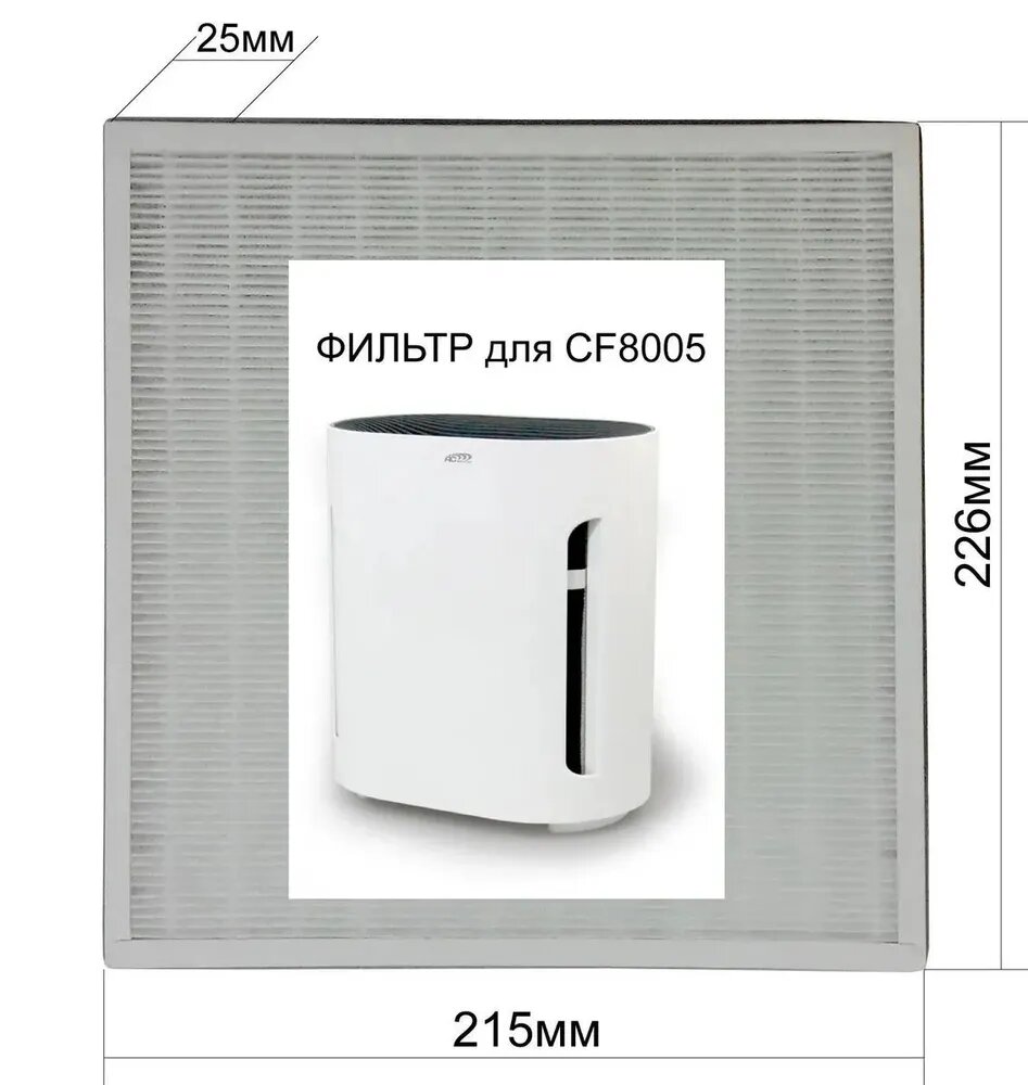 Высокоэффективный композитный фильтр в сборе для Aic CF8005 215x226x25мм
