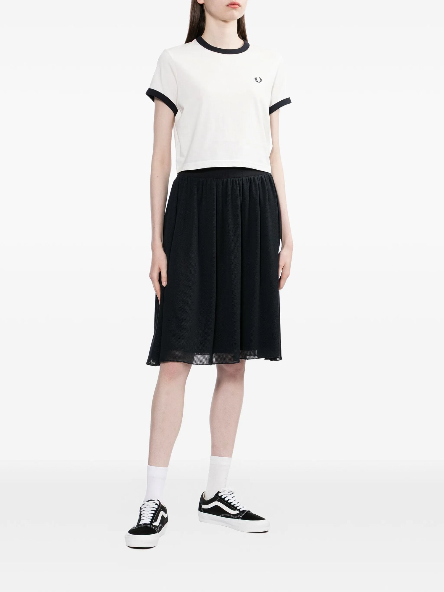 Футболка FRED PERRY, размер 8, бежевый/белый — фото 1
