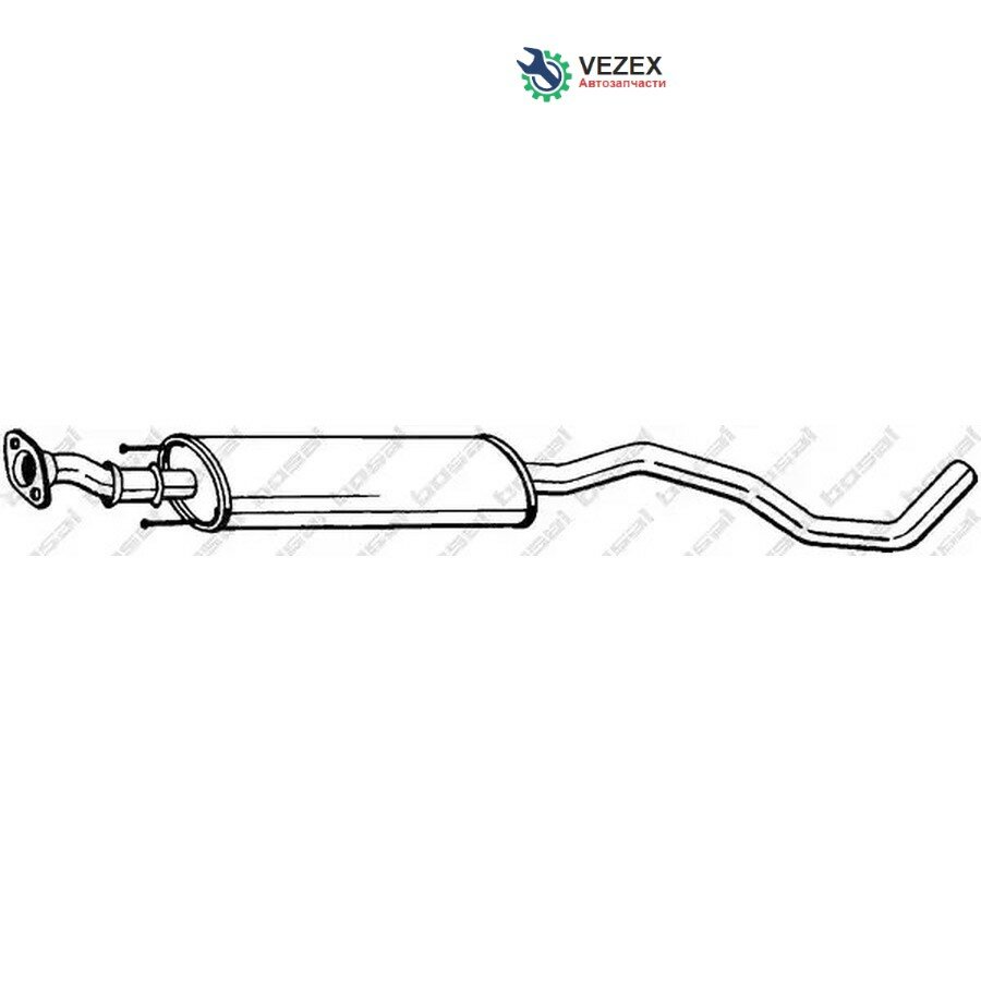 BOSAL 281-959 Глушитель (средняя часть)