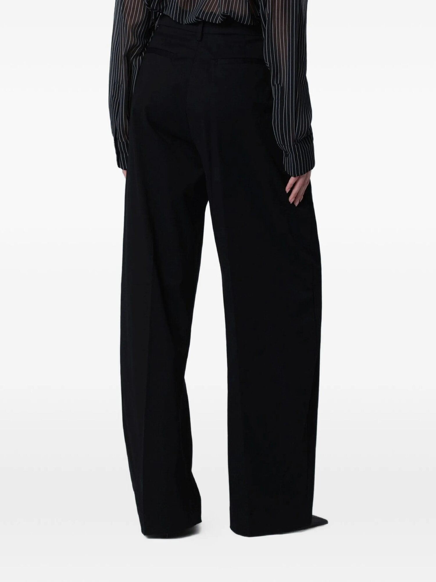 Брюки TheLatest Wide-leg trousers, размер 38, black/black — фото 1