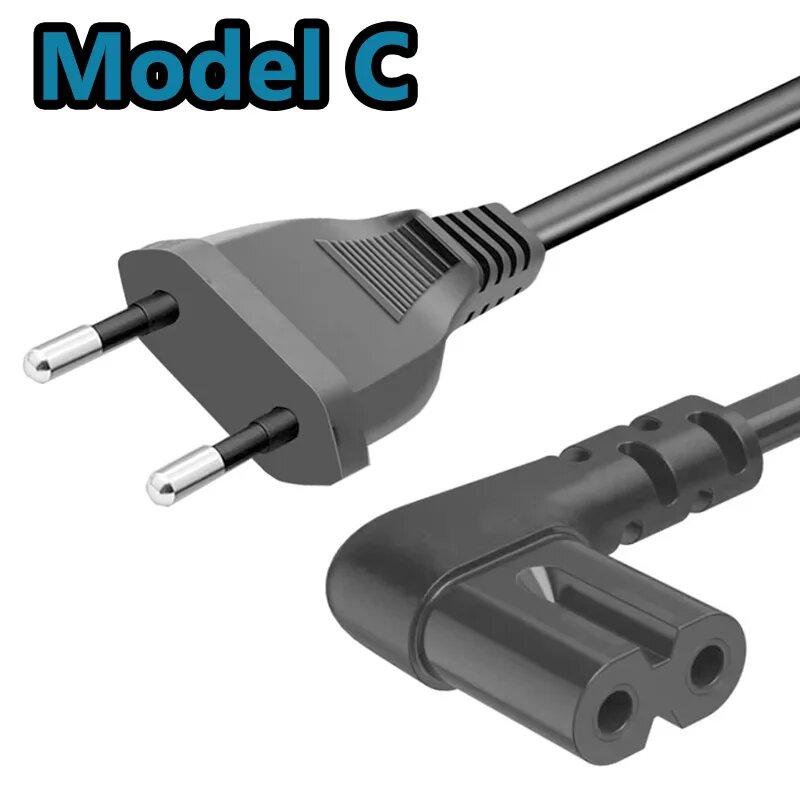 Европейский угловой кабель питания для телевизоров, PS5, PS4, Xbox Model C