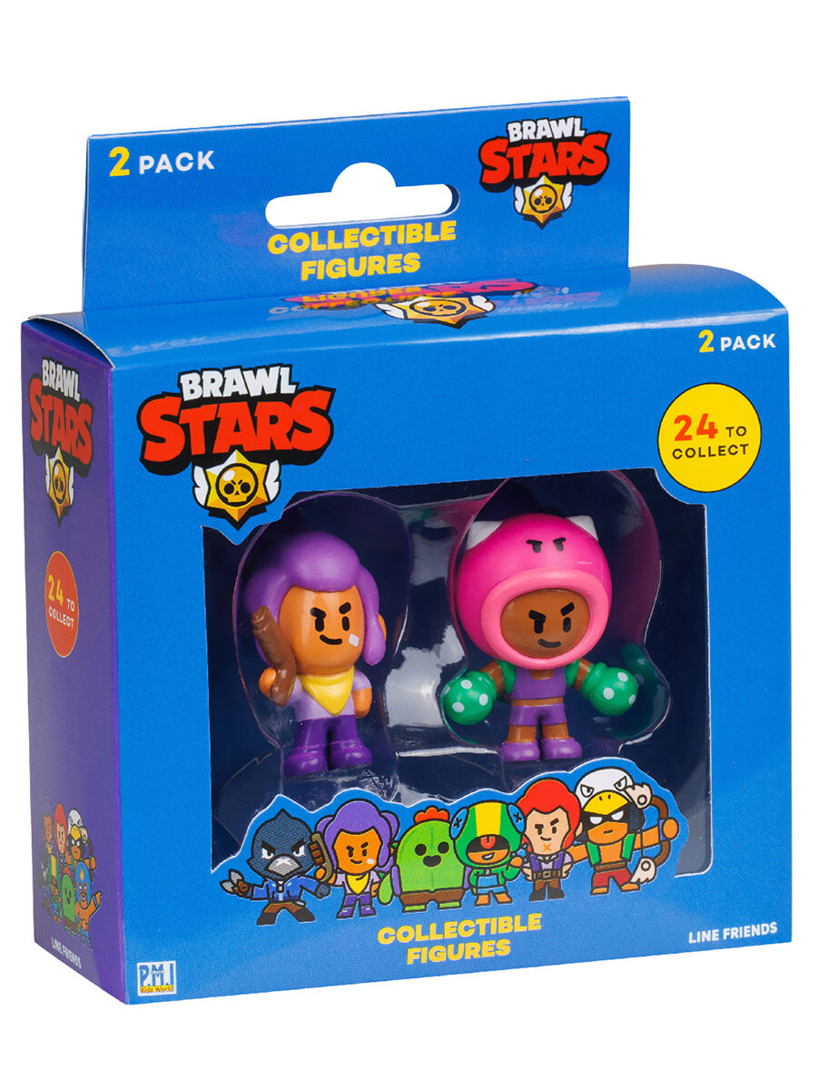 Brawl Stars Коллекционные фигурки 2 шт Шелли и Роза ВRW2015В с 3 лет