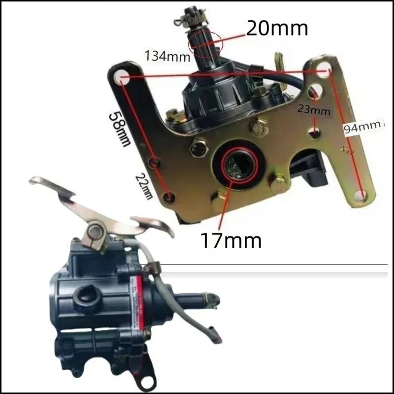 Коробка передач для мототехники для трицикла HS-110-C черного цвета из нержавеющей стали
