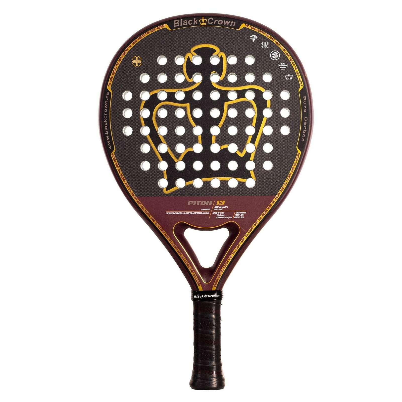 DECATHLON ракетка для падел тенниса Black Crown Piton 13, черный