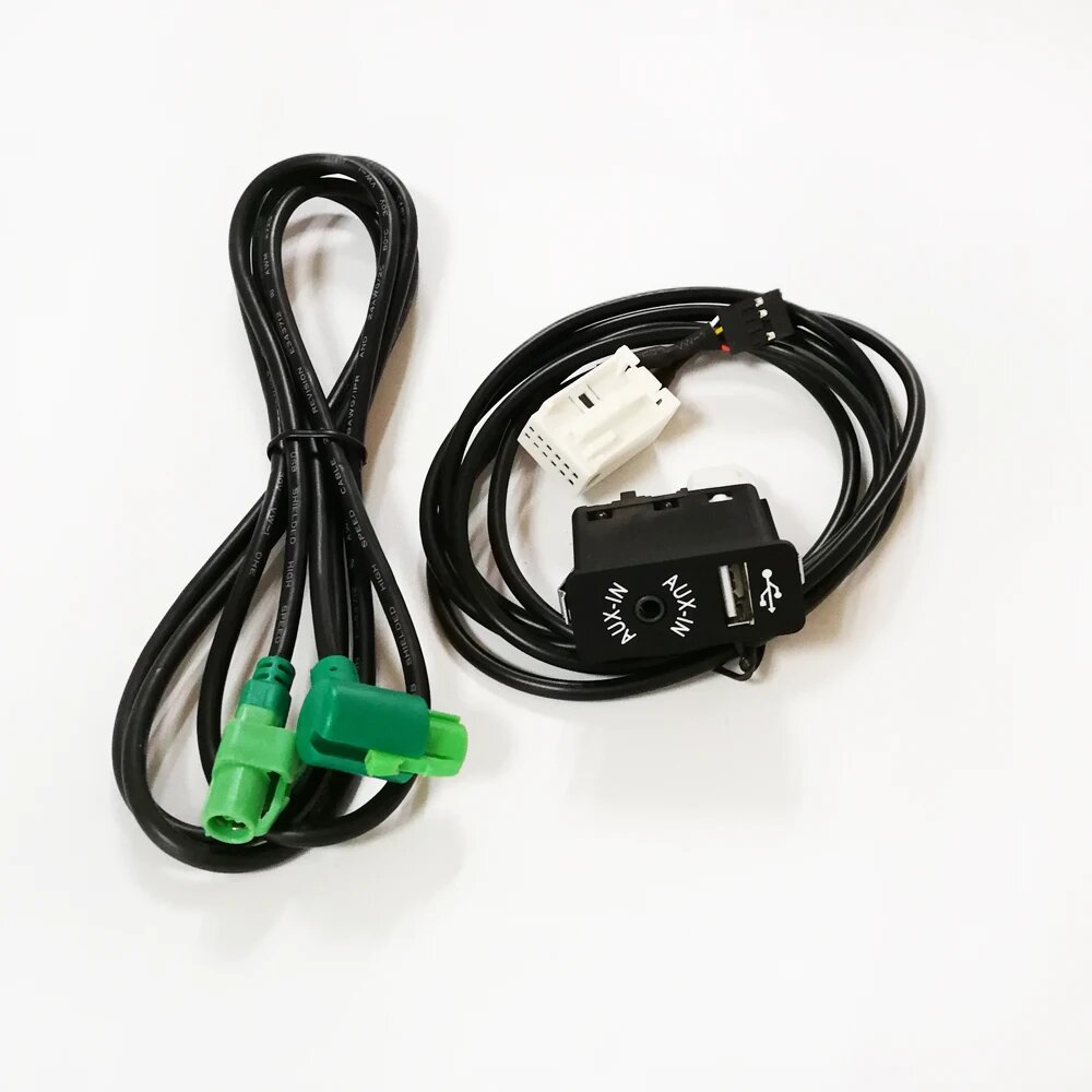 Biurlink AUX-in USB-разъем для переключателя USB-кабель для BMW E60 E63 E64 E65 E66 E81 E82 E87 E88 E70 E90 E91 E92 — фото 1