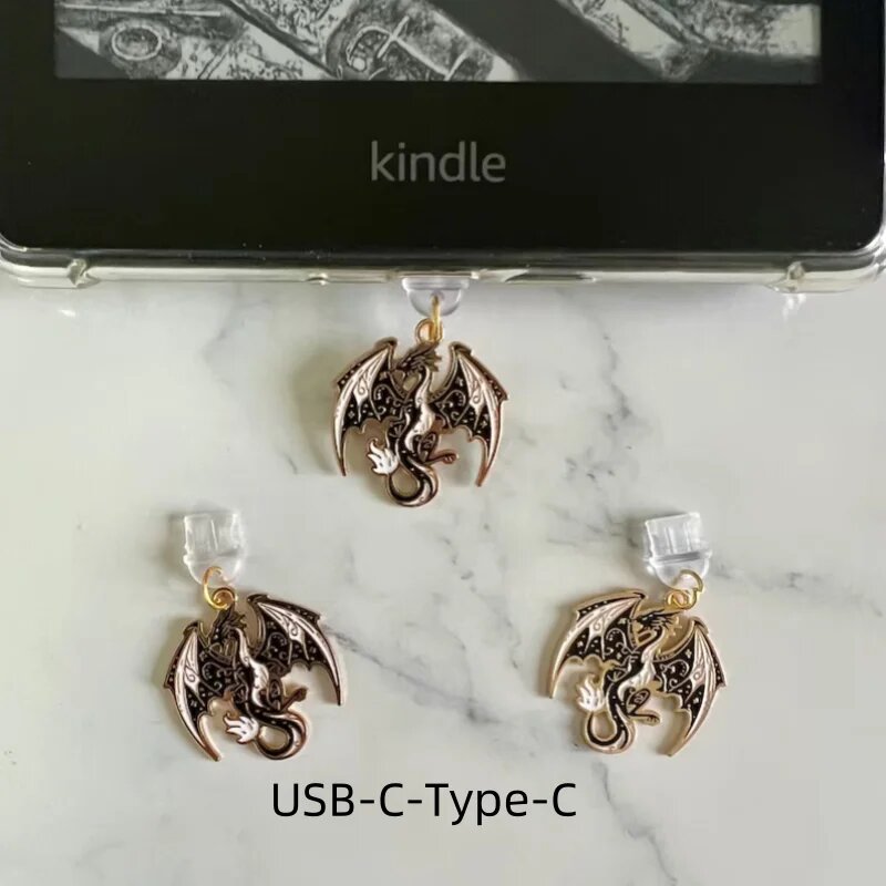 Подвеска для Kindle USB-C Оранжевый дракон